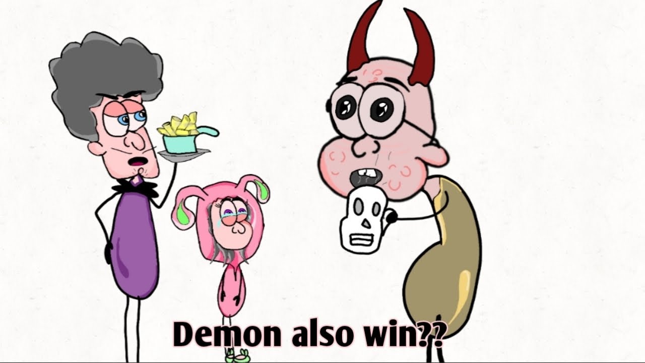 demon also win for human!??🤣🤔(4k memes) #animation #demon # ...