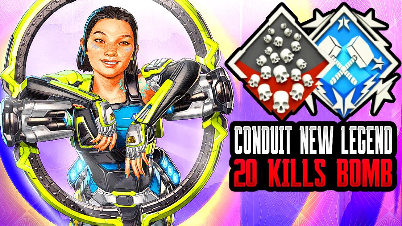 CONDUIT 20 KILLS & 4K DMG INSANE GAME WITH NEW LEGEND (Apex Legends ...