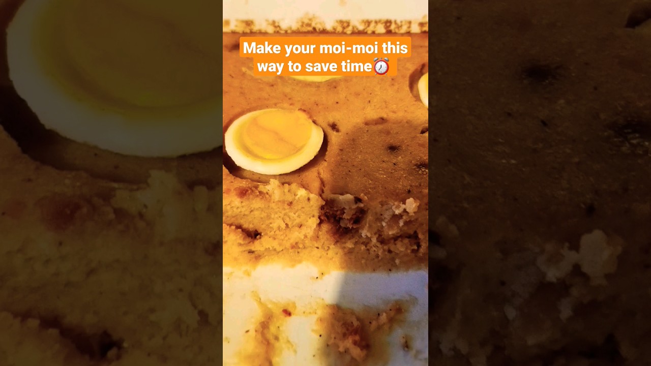 Oven baked moi-moi(bean cake). Same great taste + saves time. #moi-moi ...