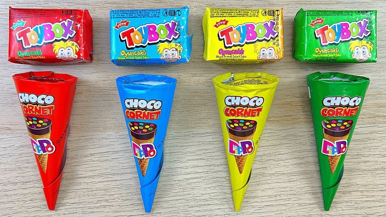 Unpacking Lollipops! Toybox and Choco Cornet | ASMR | Satisfying Video ...