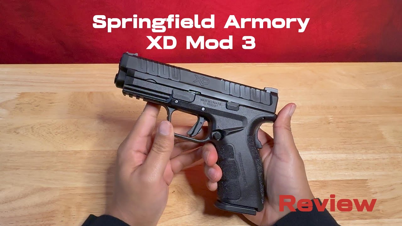 Springfield Armory XD Mod 3 9mm - Review and Range Footage - YouTube