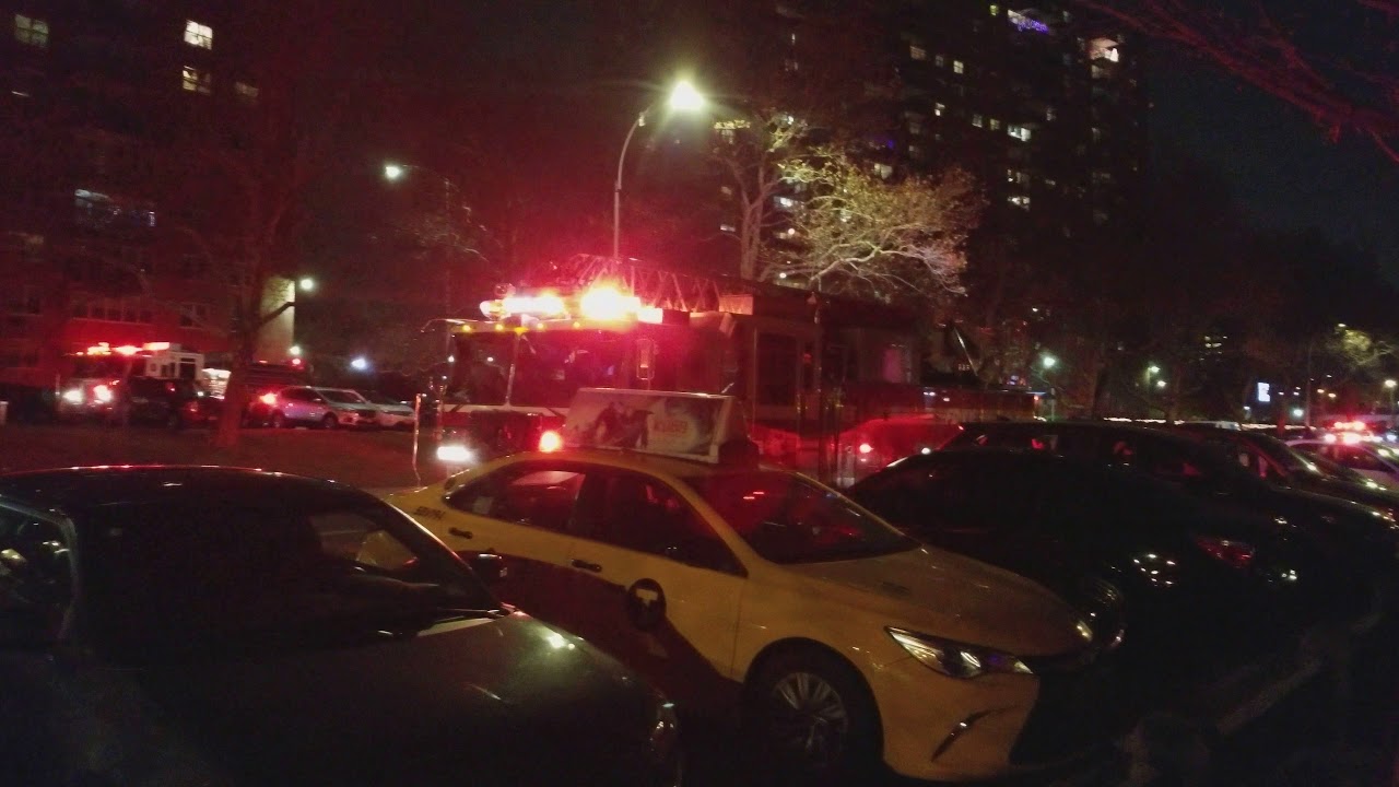 FDNY Ladder 47, Ladder 54 And Ladder 42 Going Home In The Bronx, NY ...