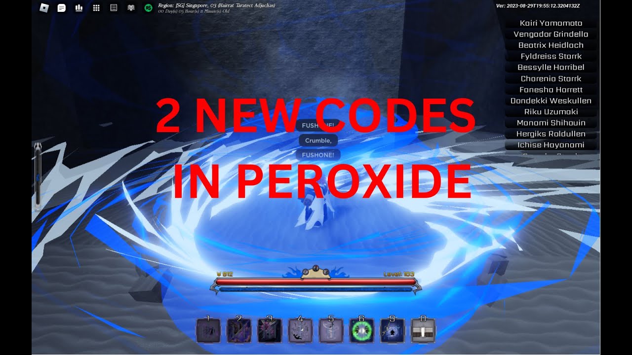 NEW 2 CODES IN (PEROXIDE) - YouTube