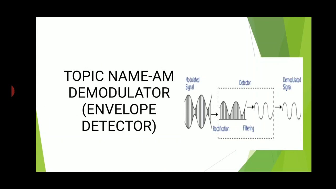 AM demodulator (Envelope detector)/A & D Communication - YouTube