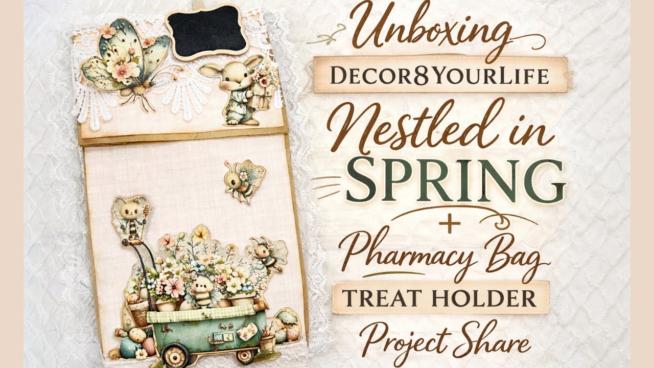 Spring Paper Craft Unboxing | Decor8yourlife “Nestled in Spring” + Easy ...