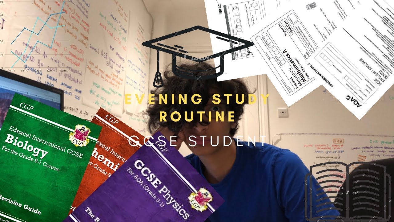 Evening Study Routine | GCSE STUDENT | Productive - YouTube