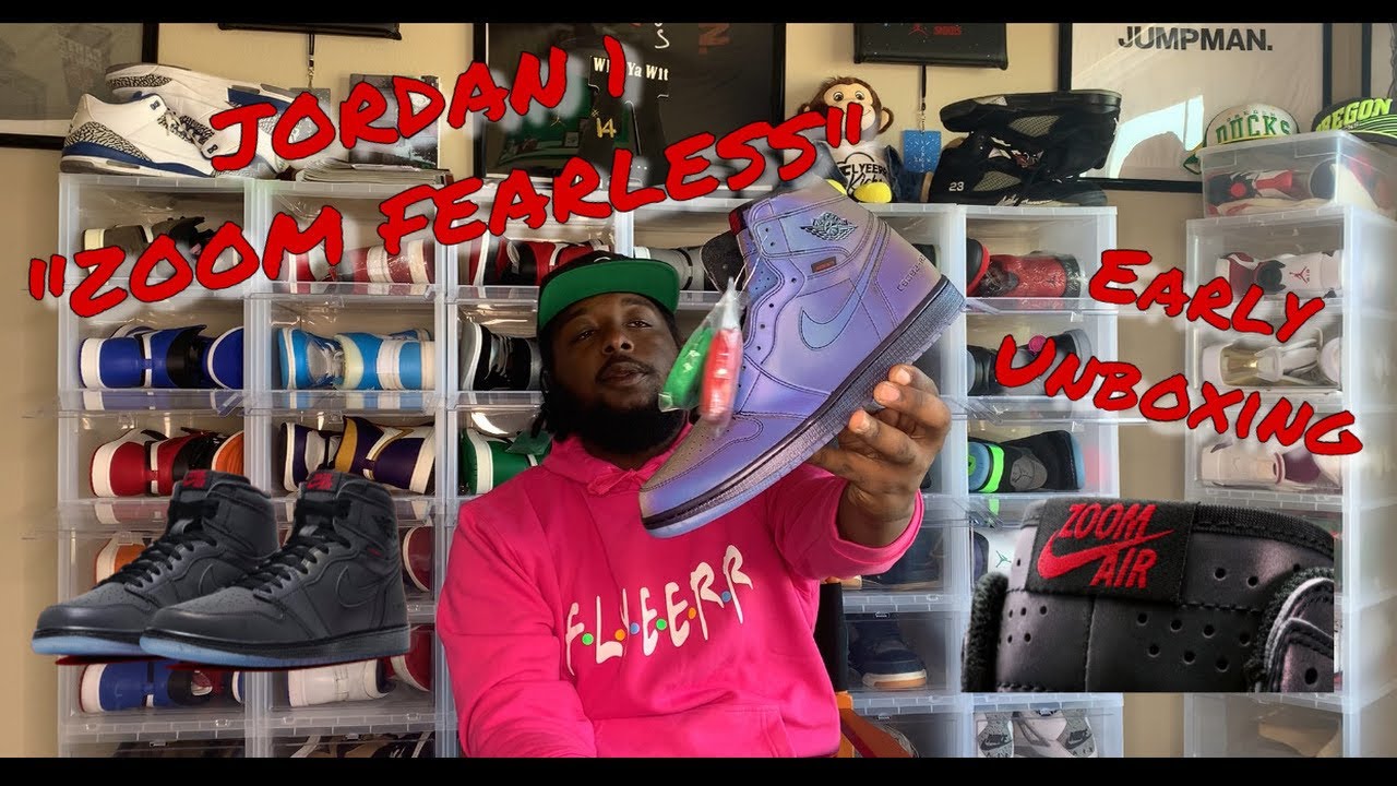 JORDAN 1 HIGH ZOOM FEARLESS EARLY UNBOXING| FEARLESS PACK| # ...