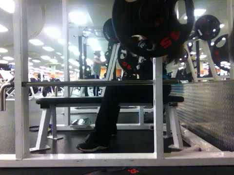 140 lb. Bench Press (PR) - YouTube
