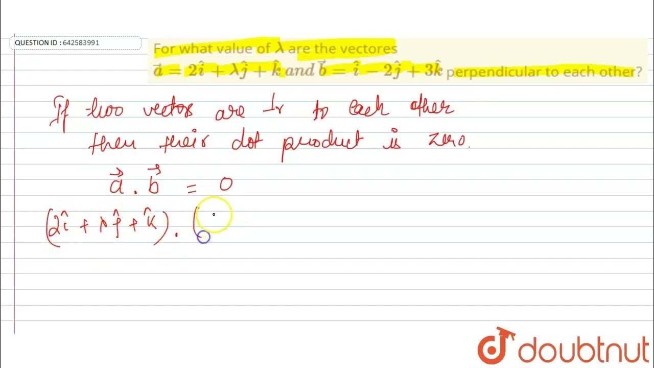 For what value of lambda\nare the vectores vec a=2 hat i+lambda hat j+ hat k\\ a n d\\vec b= ha ...