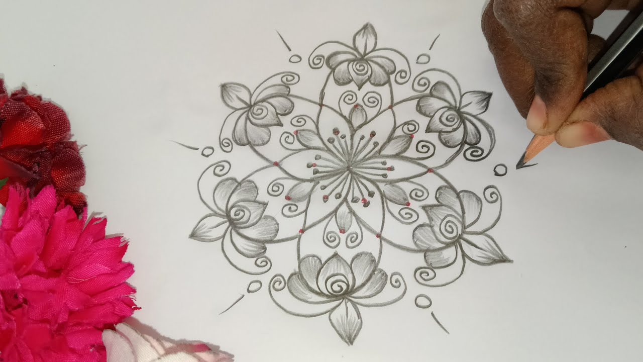 Easy rangoli design 🌺 latest rangoli design 🌺 simple unique rangoli 🌺 ...