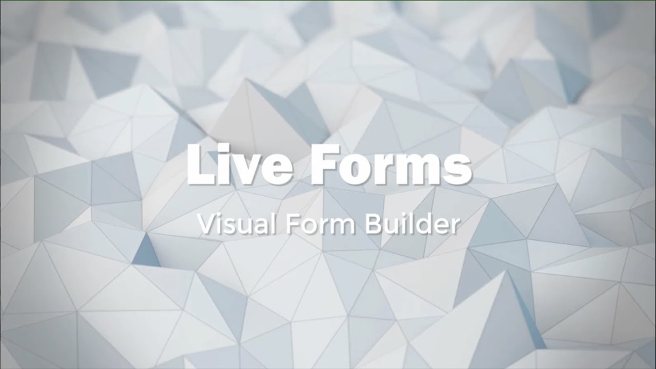 Live Forms - Visual Form Builder - YouTube