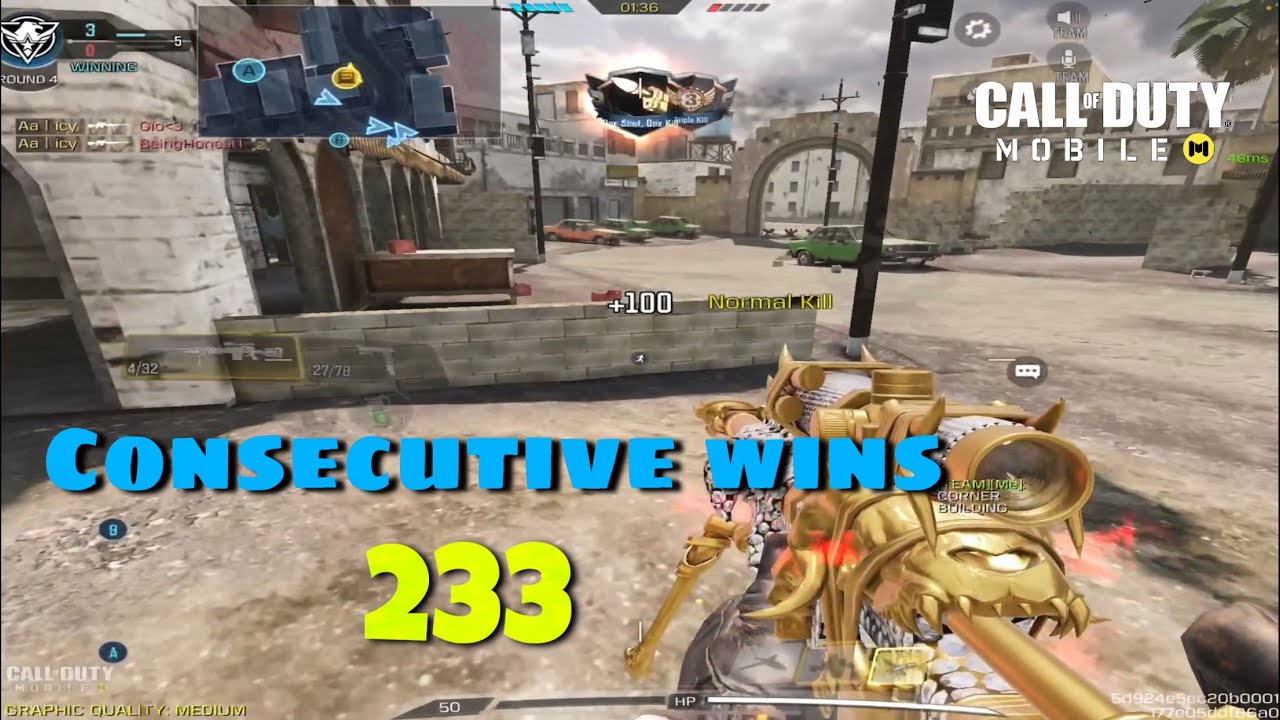 233 ranked win streak | cod Mobile - YouTube