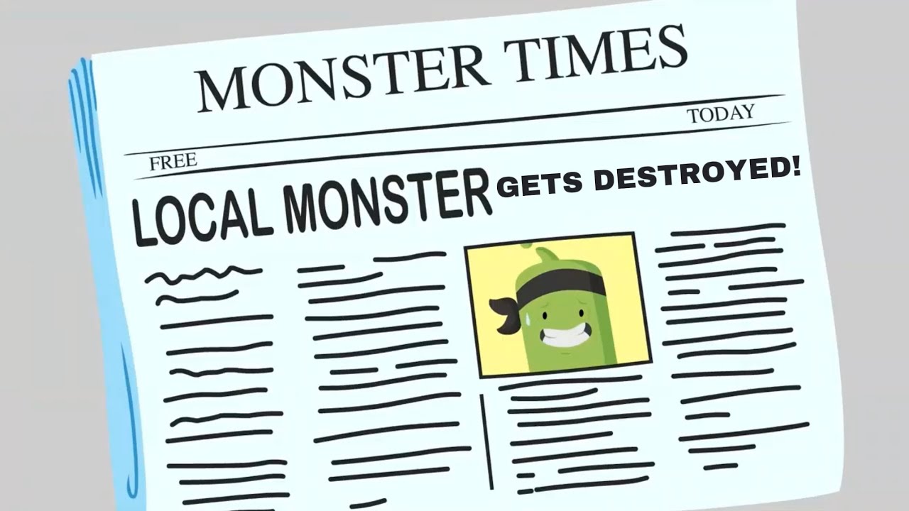 Local monster gets FLAMED by narrator - YouTube