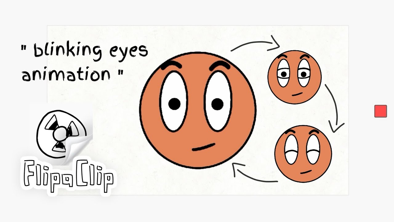 how to make a blinking eye animation with flipaclip - YouTube