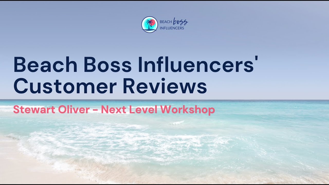 Beach Boss Influencers Review Episodes with Stewart Oliver - YouTube