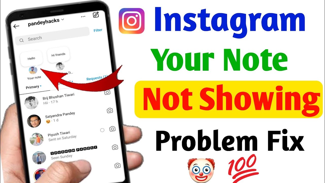 Instagram Your Note Not Showing Problem Fix | Instagram Your Note ...