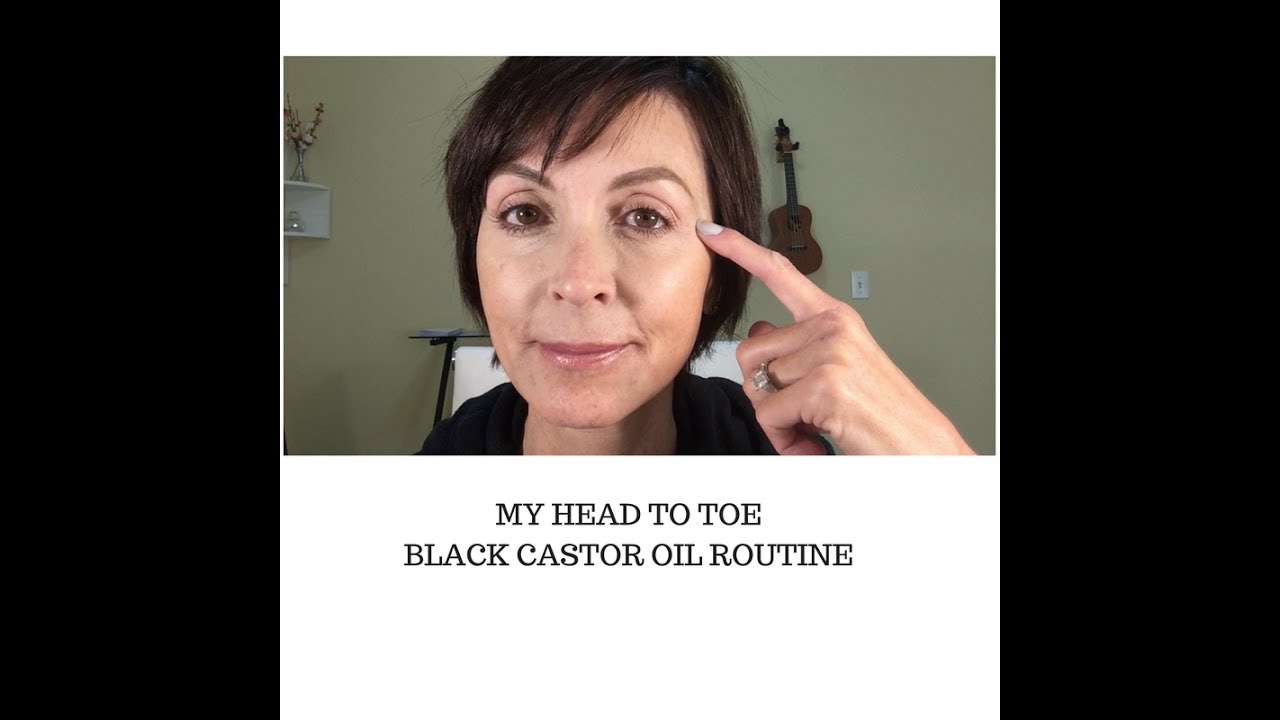MY AM/PM SKIN & HAIR ROUTINE USING BLACK CASTOR OIL - YouTube