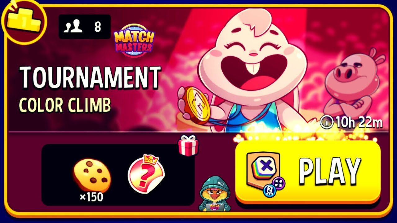 TOURNAMENT! 8 players Color Climb + Super Sized | Match Masters - YouTube