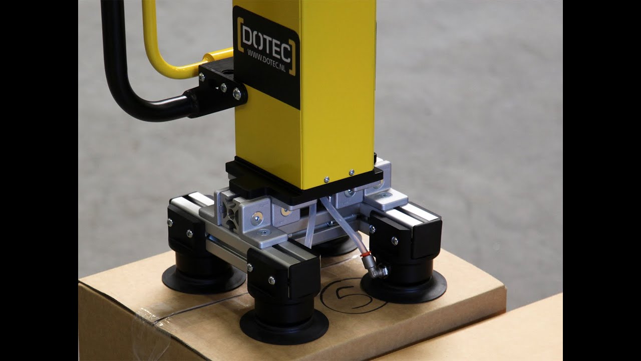 Air Balance Lifter for Boxes, Plug & Play lifter by Dotec - YouTube
