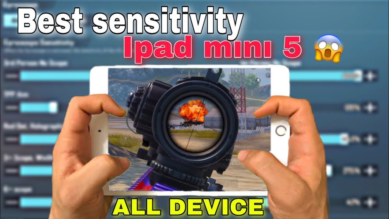 😱 IPAD MINI 5 🥵 NEW UPDATED CONTROLS + SENSITIVITY 😱 4 Fingers + Full ...