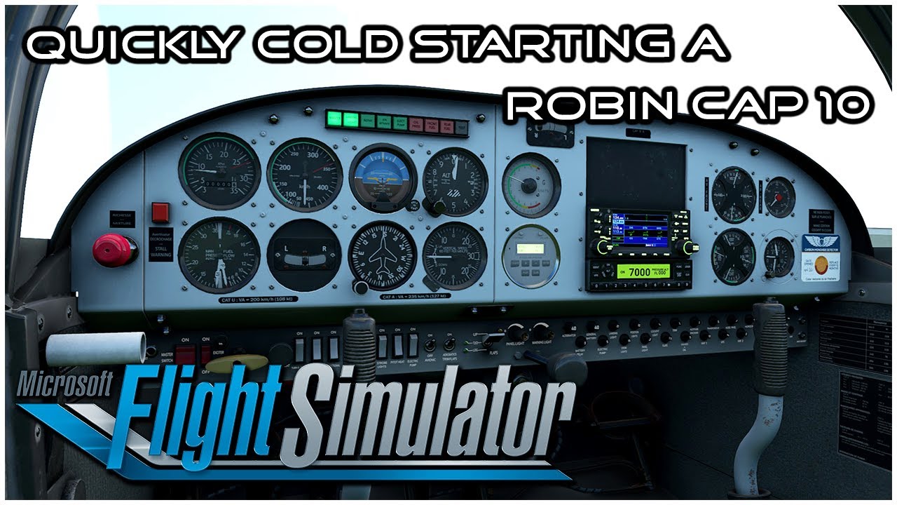 MSFS2020 - How To Quickly Start a Robin CAP 10 - YouTube