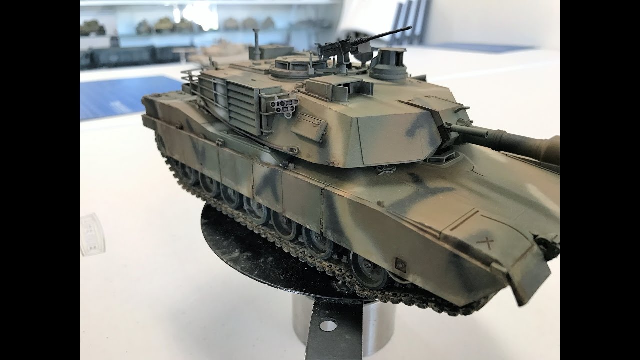 Tamiya M1 Abrams painted and weathered with Vallejo Merdc colors paints ...