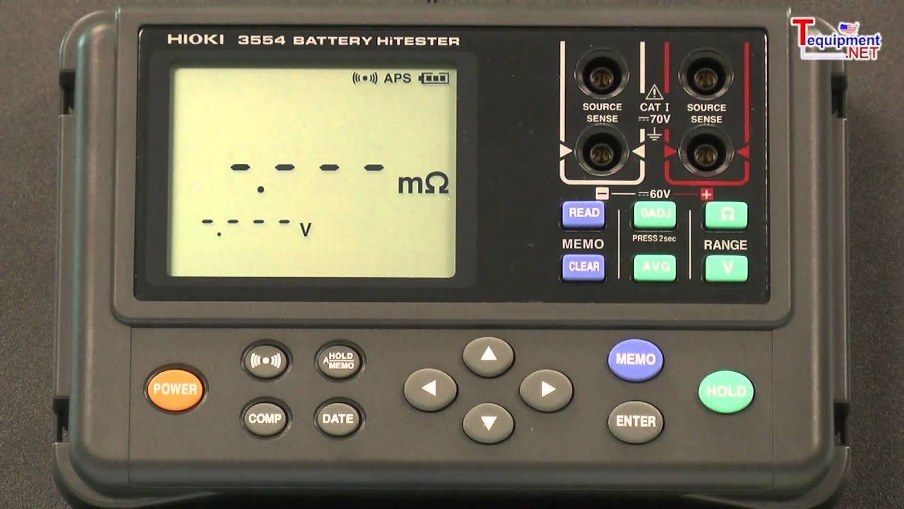Hioki 3554 Hand-Held Battery HiTester - YouTube