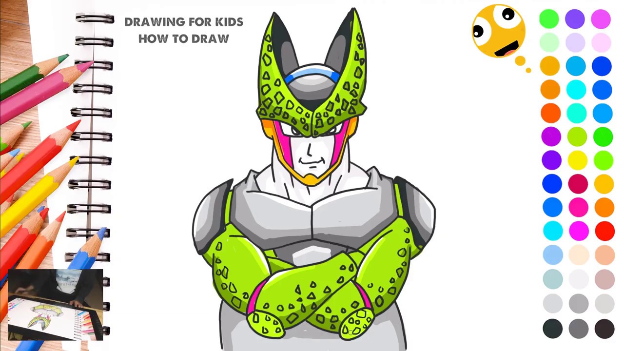 How to Draw Cell Dragon Ball Z - YouTube