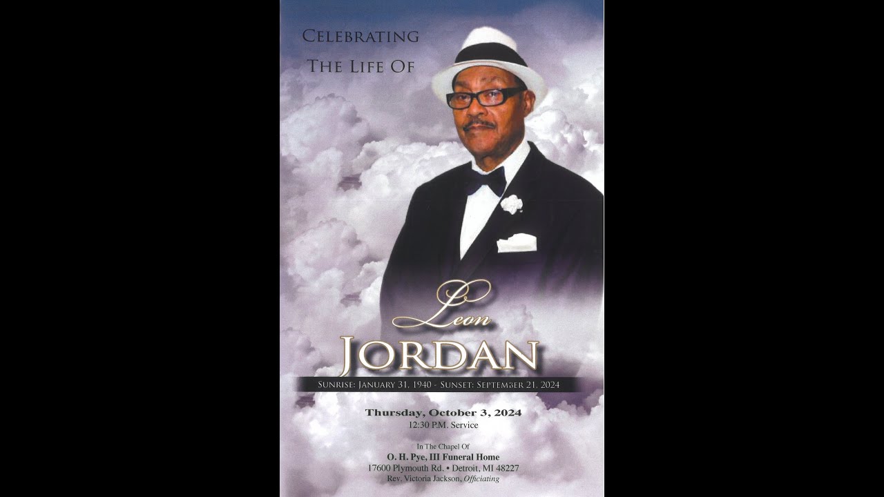 Homegoing Service for Leon Jordan - YouTube