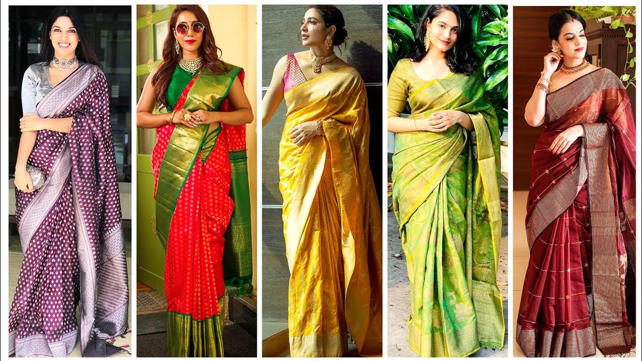 Latest Silk Saree Design | Designer Silk Sarees | Silk Saree Ideas # ...