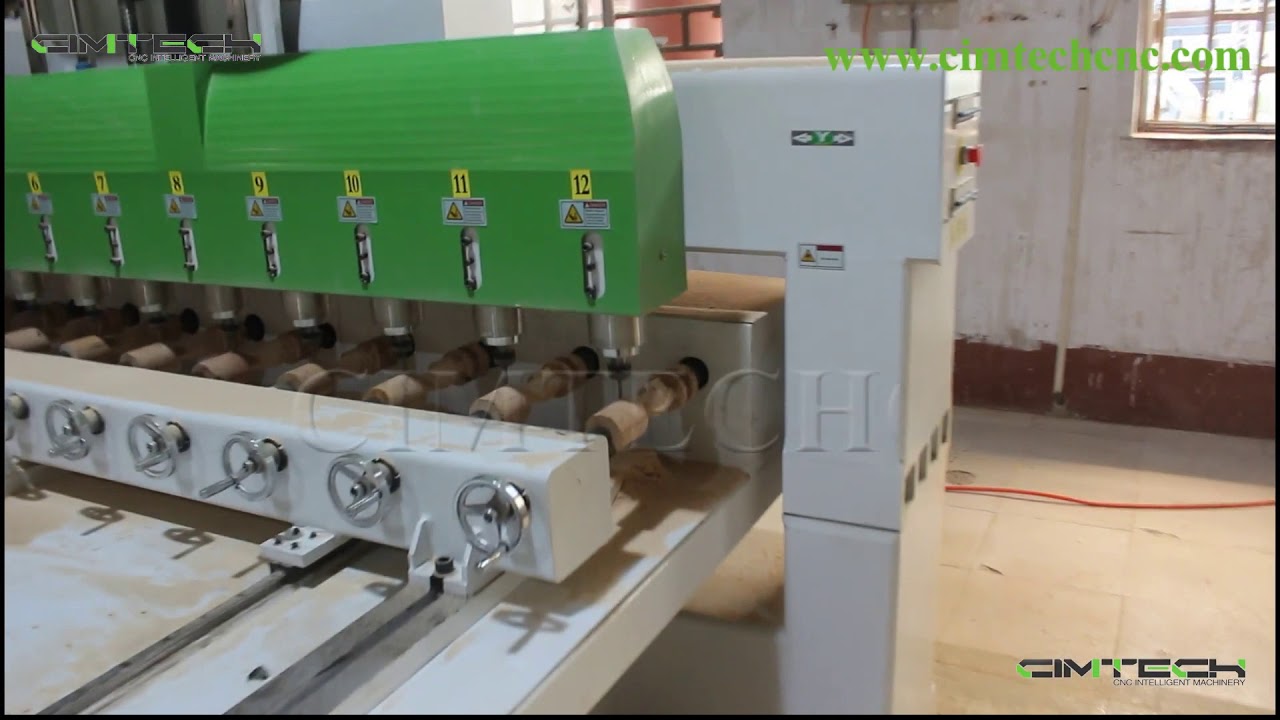 12 spindles Turkey 4 Axis Woodworking CNC Router with Diameter 200mm ...