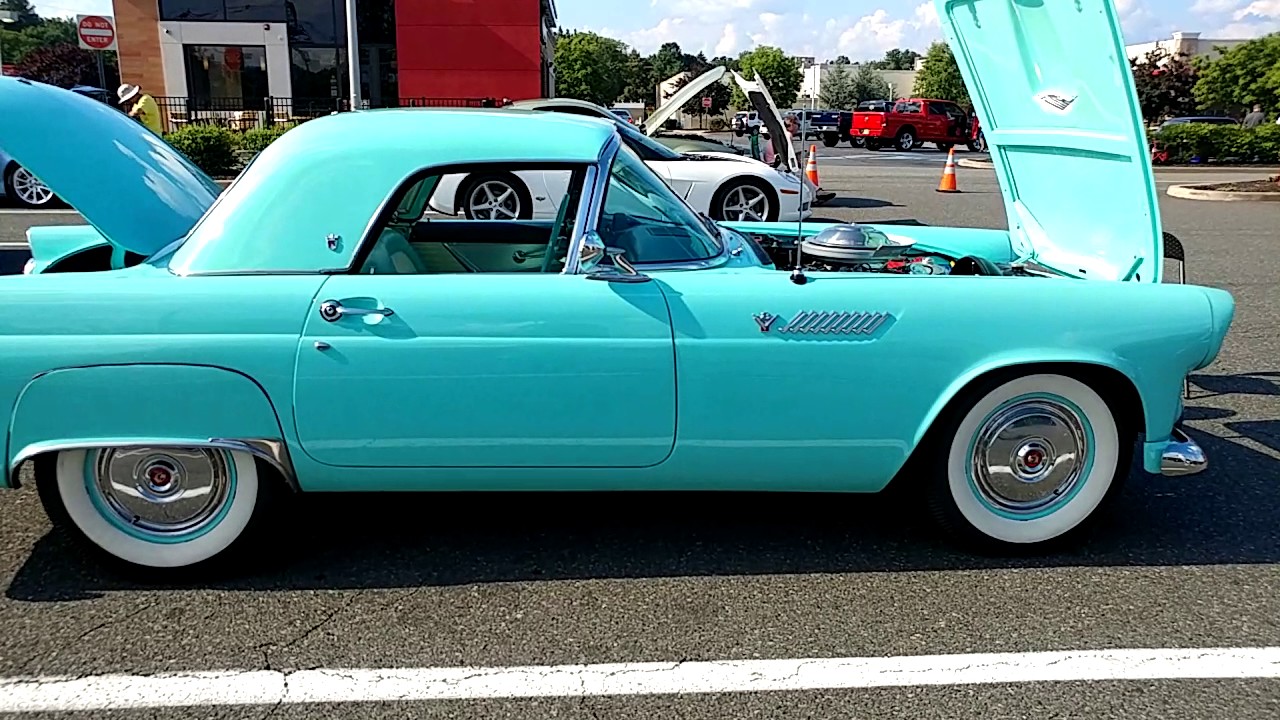 1955 THUNDERBIRD BLUE FORD THUNDERBIRD HARD TOP CONVERTIBLE COMPLETE ...