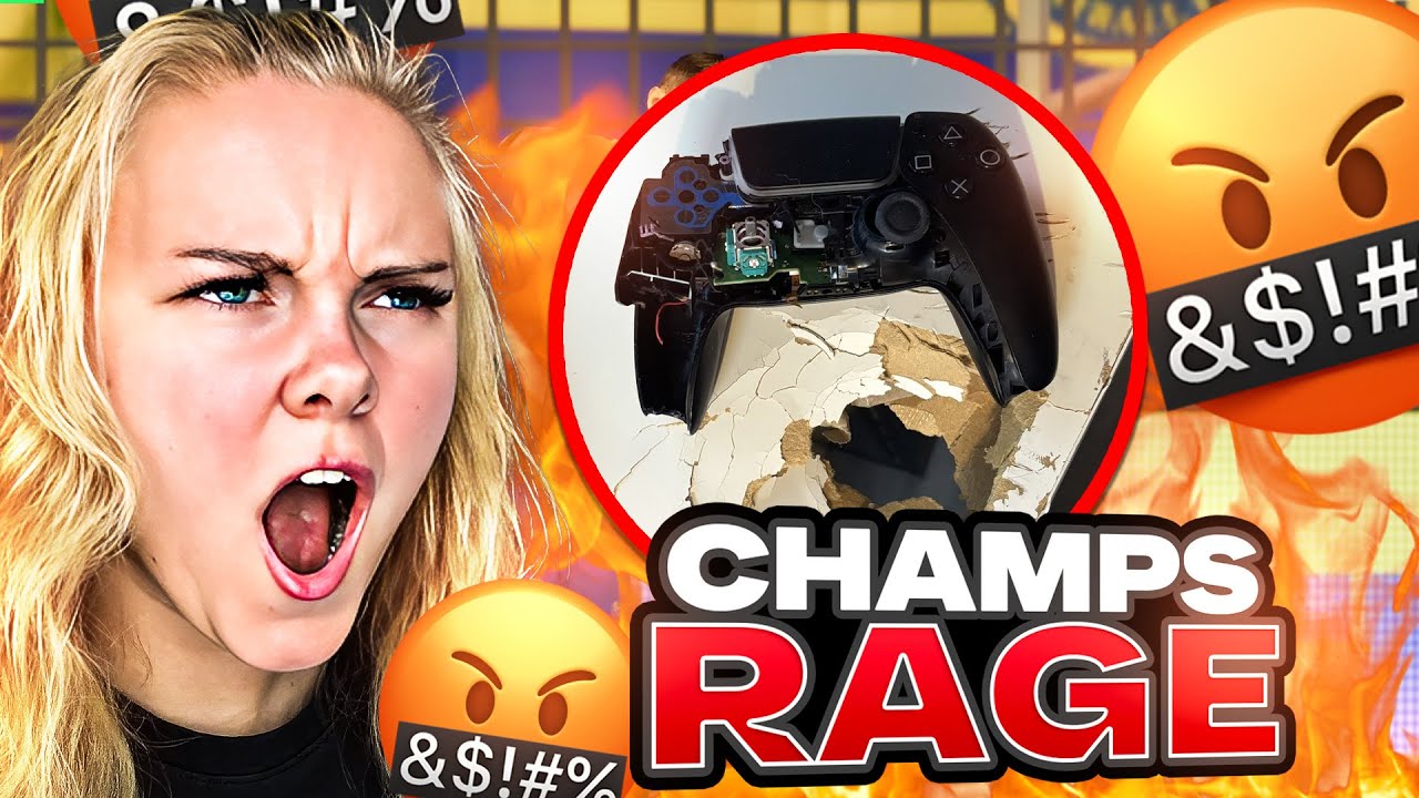 INSANE FUT Champs RAGE!! (Broken desk) - YouTube