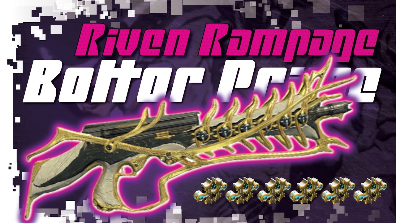 Warframe: Riven Rampage - Boltor Prime - 6 Forma Build with Riven mod ...