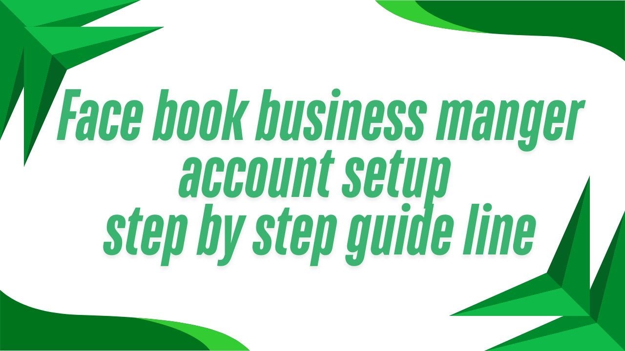 How To Create Facebook Business Manager Account | Meta Business Account ...