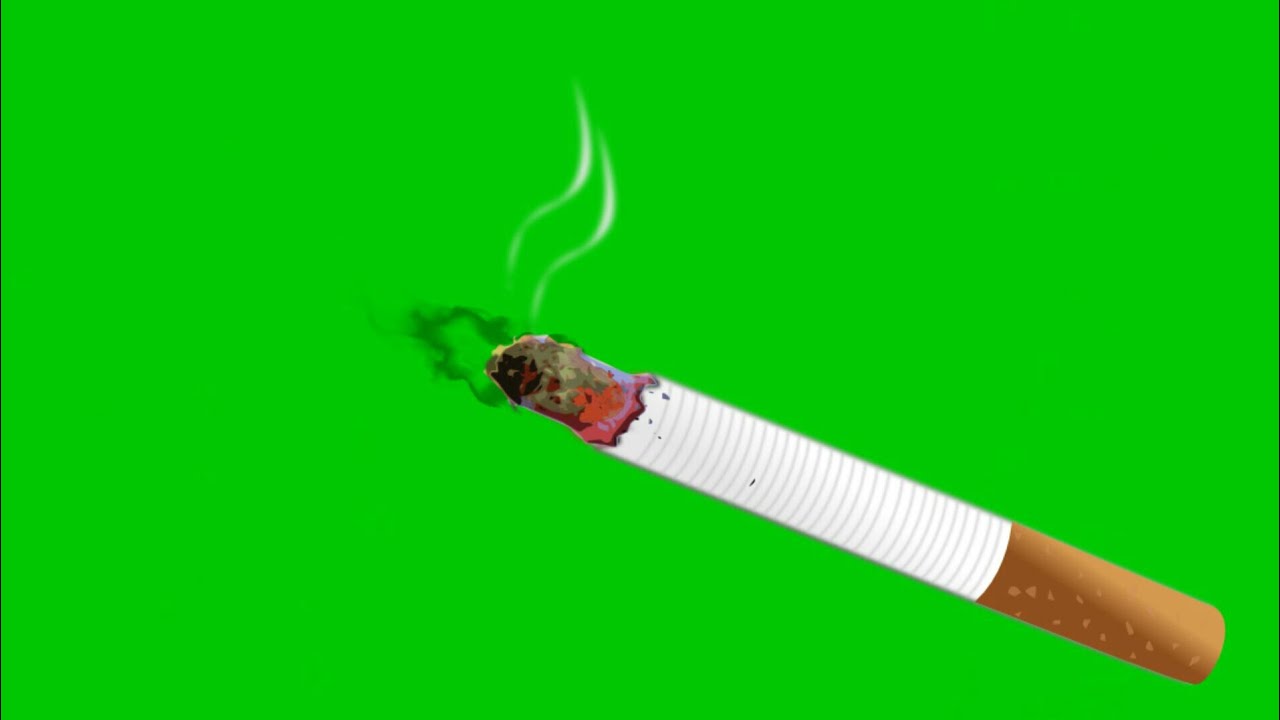 GREEN SCREEN cigarette with smoke effects animation | cigarette chroma ...
