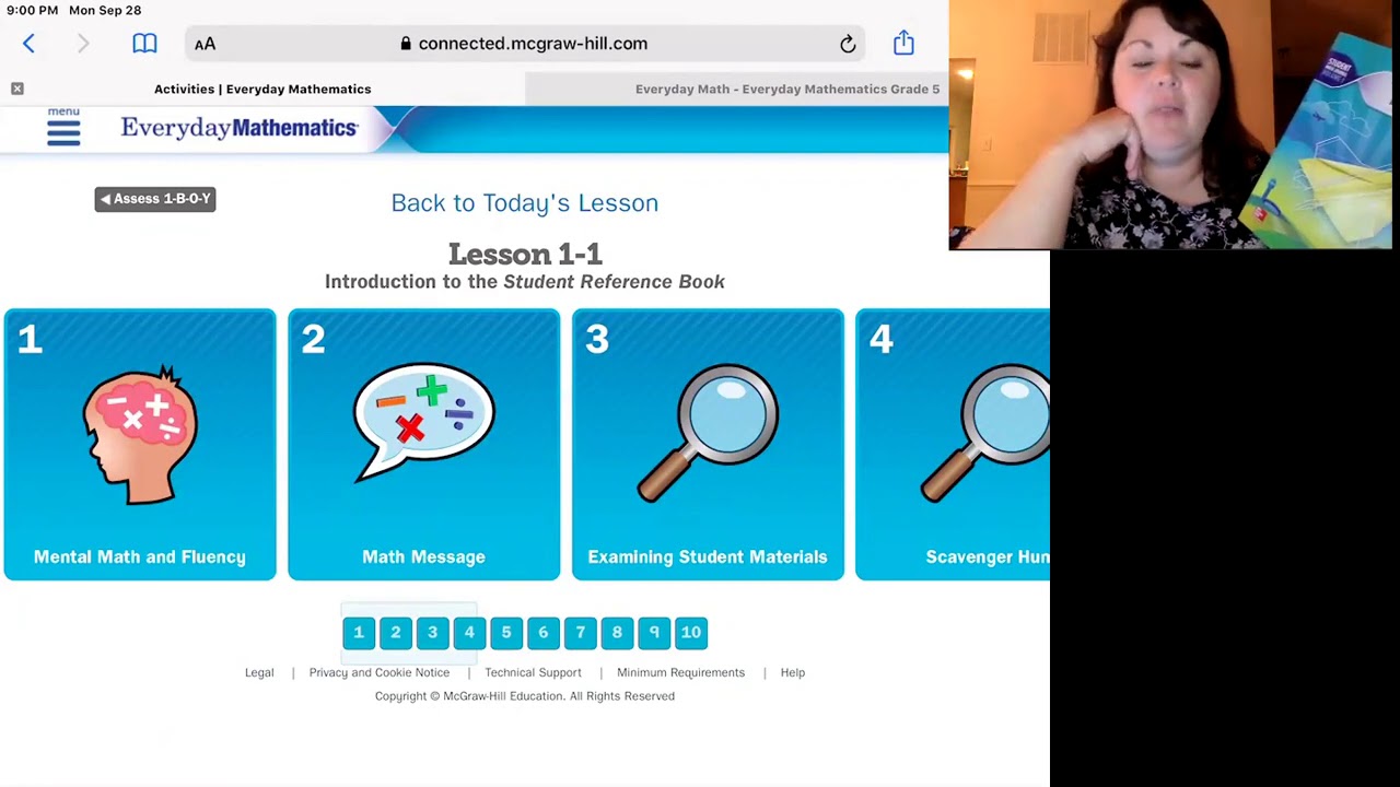 Everyday Mathematics - Lesson 1:1 (Examining Student Materials) - YouTube