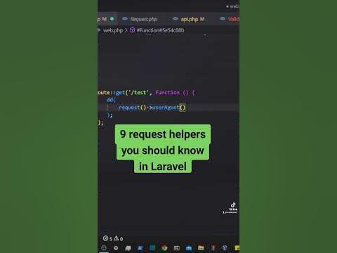 9 request helpers you should know in Laravel #laravel #webdevelopment #development #tricks #tips ...