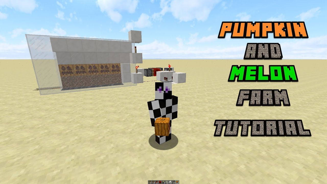 Fully Automatic Lossless Pumpkin/Melon Farm (Simple) : Minecraft ...