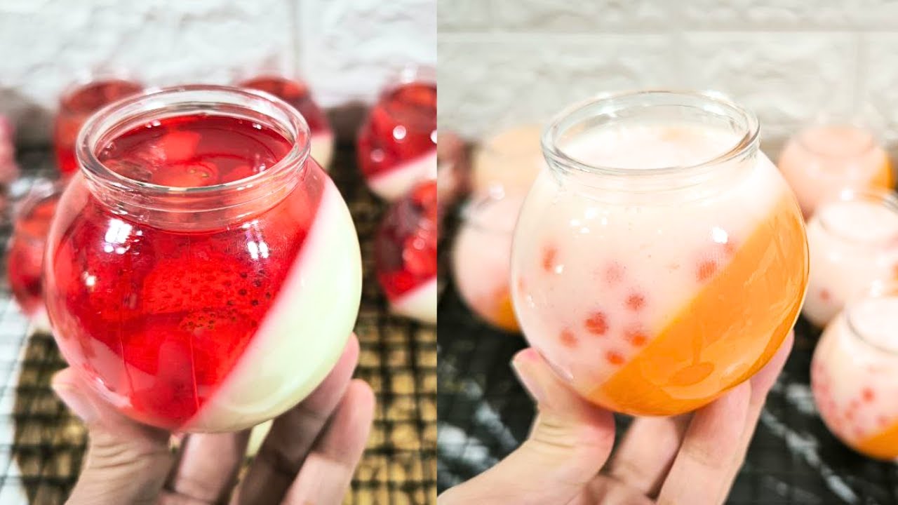 Pakai Cup Bulat Ini Agar Tampilan Pudingnya Semakin Menarik || 2 Resep ...