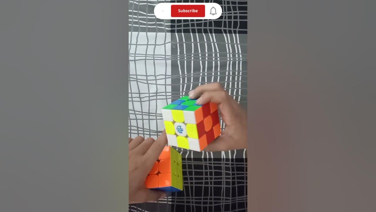 How to make a checkerboard pattern on your Rubik’s Cube #cubing #rubiks #checkerboard #shorts ...