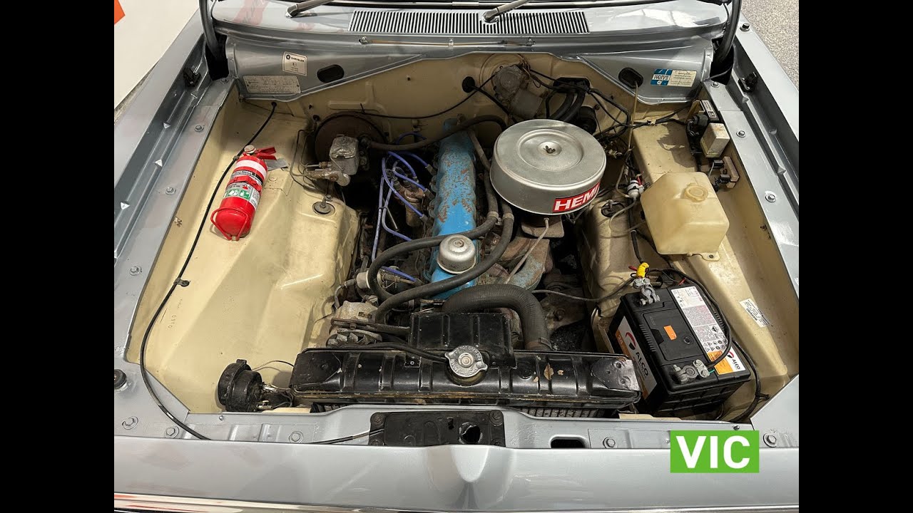 1973 Chrysler VJ Valiant Ranger - Engine Video - YouTube