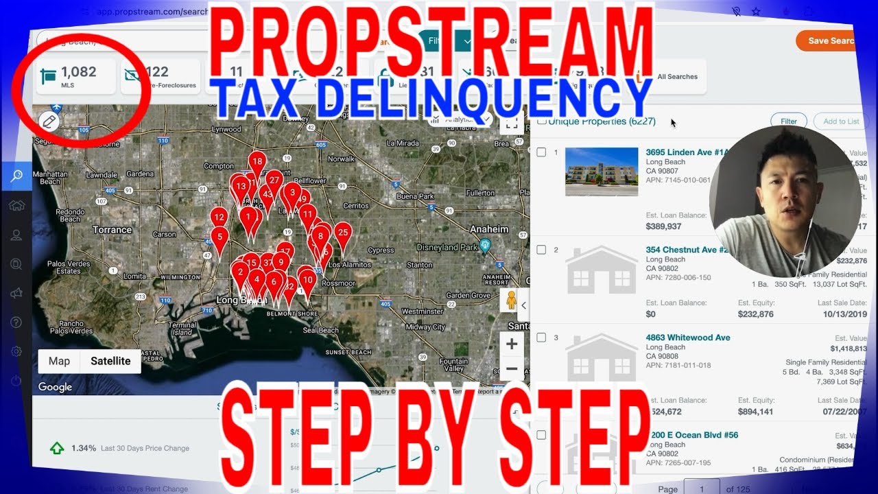How To Find Tax Deliquency Lists On PropStream 🔴 - YouTube
