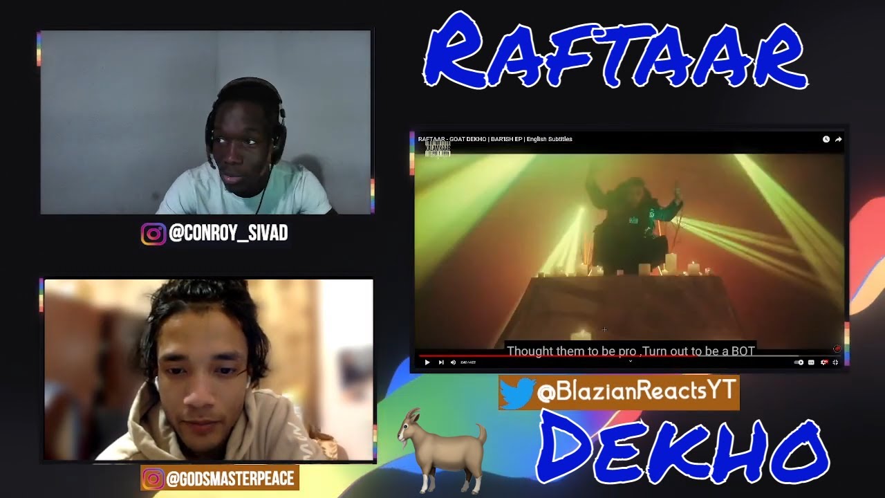 Rapper REACTS to RAFTAAR - GOAT DEKHO | BAR'ISH EP | Official Music ...