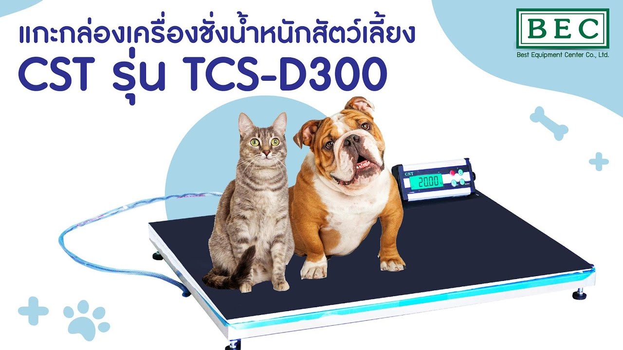 #BECQuickReview แนะนำรายละเอียดเครื่องชั่งน้ําหนักสัตว์เลี้ยง CST รุ่น ...