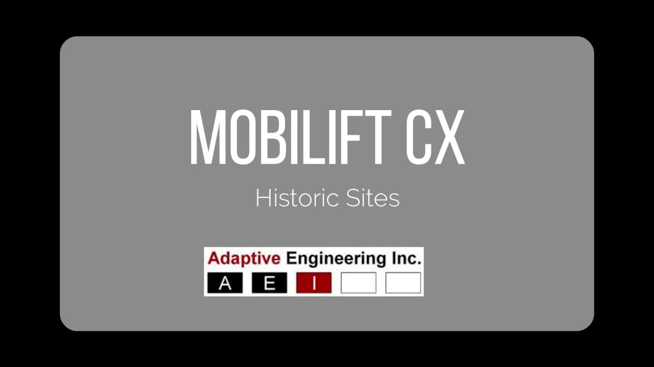 Mobilift CX - Historic Sites (Portable Wheelchair Lift) - YouTube