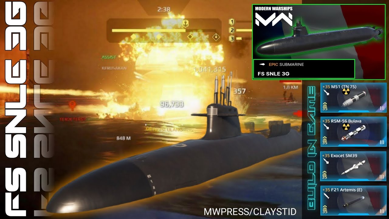 fs snle modern warships | nuklir bawaanya bikin frame drop 🔥 - YouTube