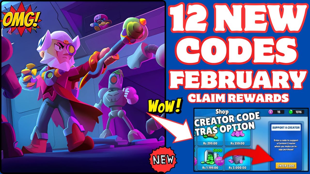 NEWEST🌟CODES‼️BRAWL STARS CODES FEBRUARY 2025 || BRAWL STARS PROMO ...