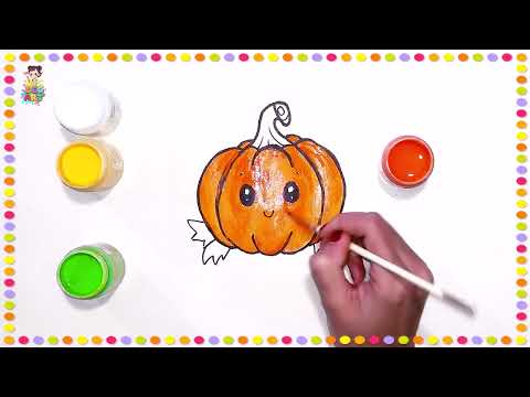Easy Pumpkin Painting for Kids 🎃| Creative Halloween Art Project