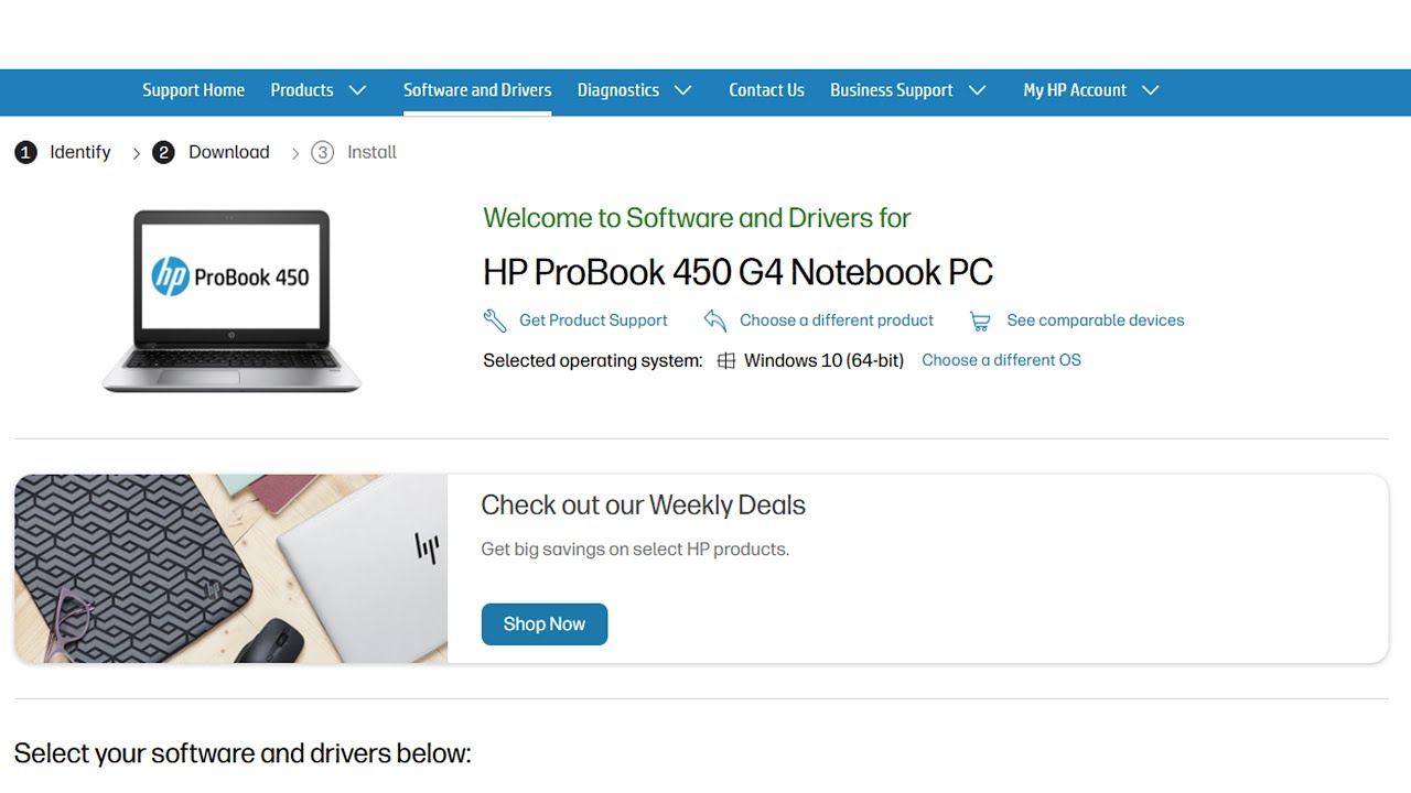 HP ProBook 450 G4 – Download & Install Drivers for Windows 10/11 - YouTube